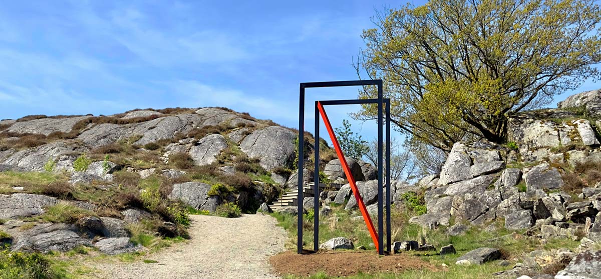 Skulptur i Pilane konstutställning på Tjörn