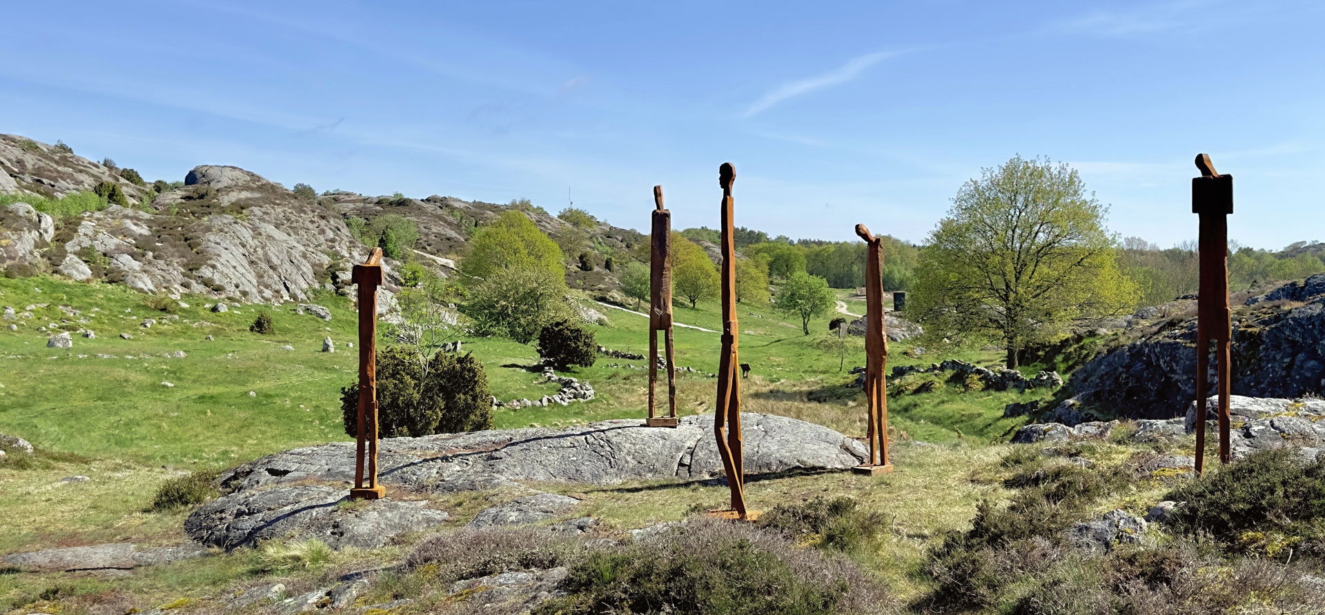 Sculpture park exhibition at Pilane on Tjörn island