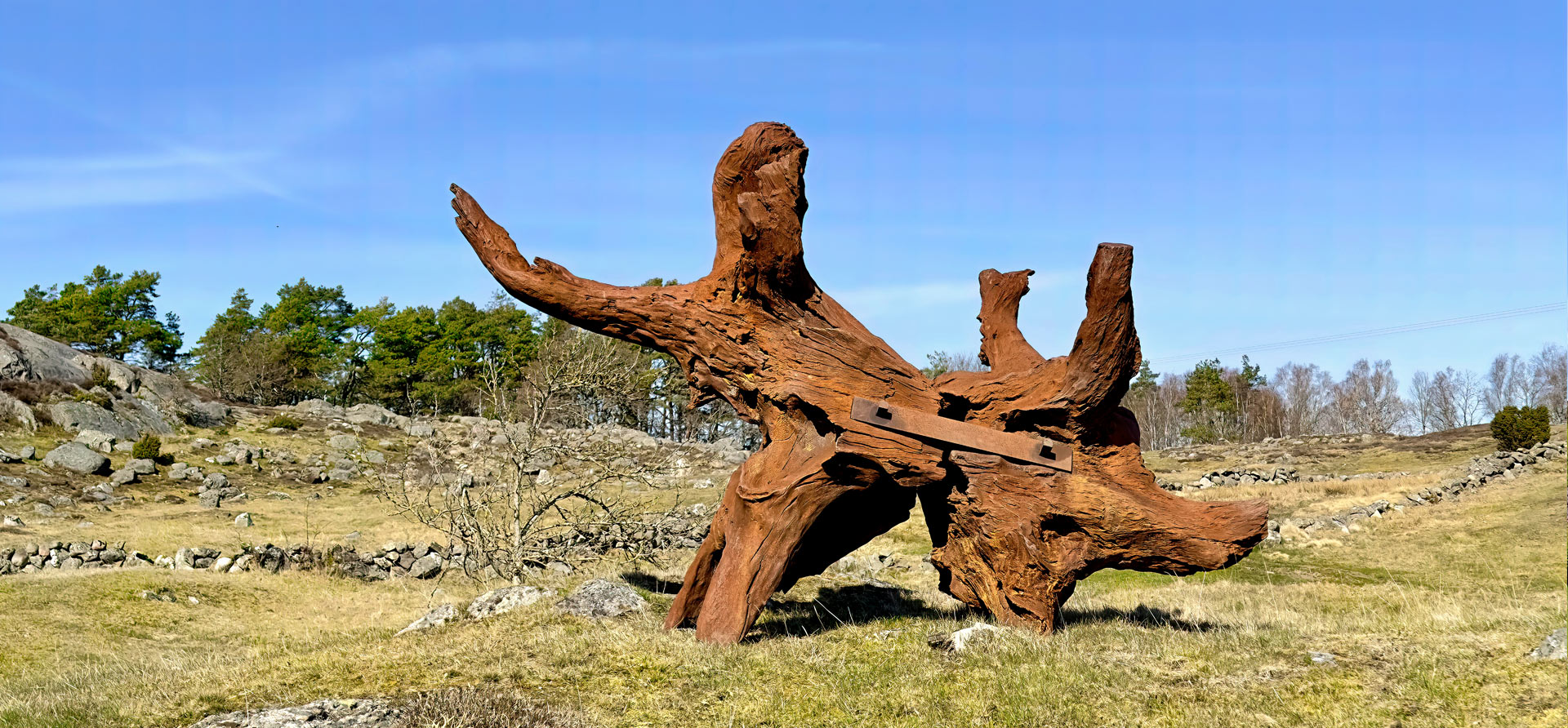 Skulptur i Pilane konstutställning på Tjörn