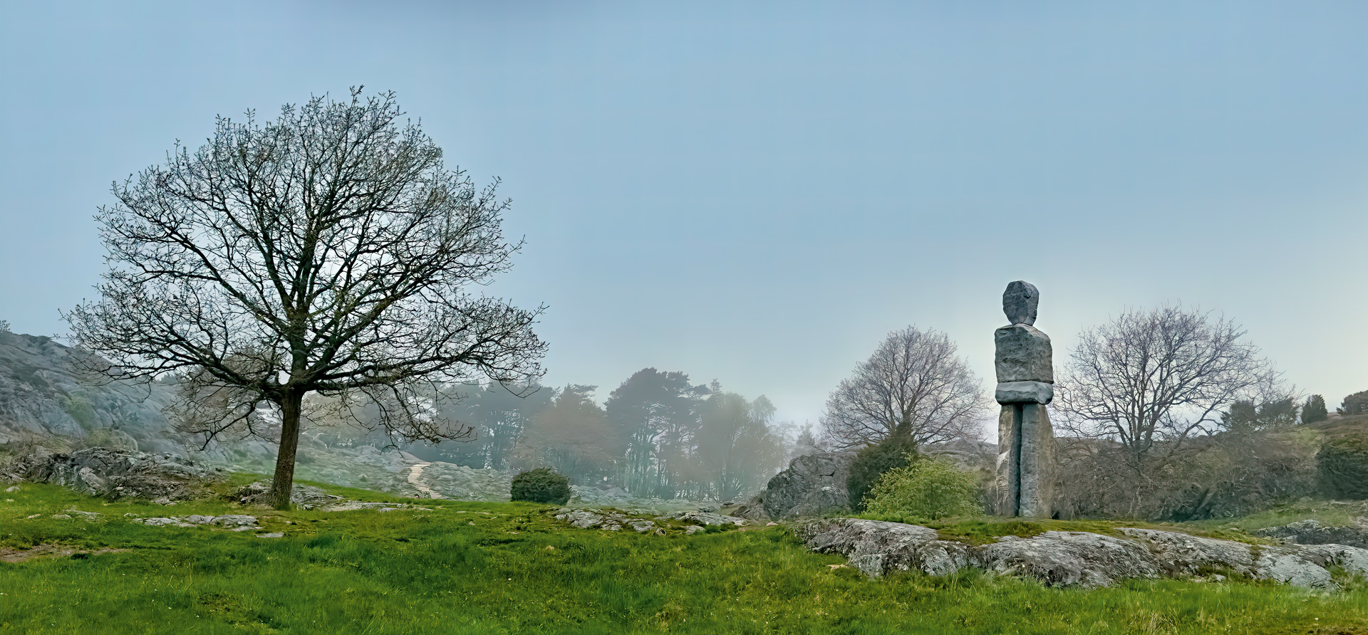 Sculpture park exhibition at Pilane on Tjörn island