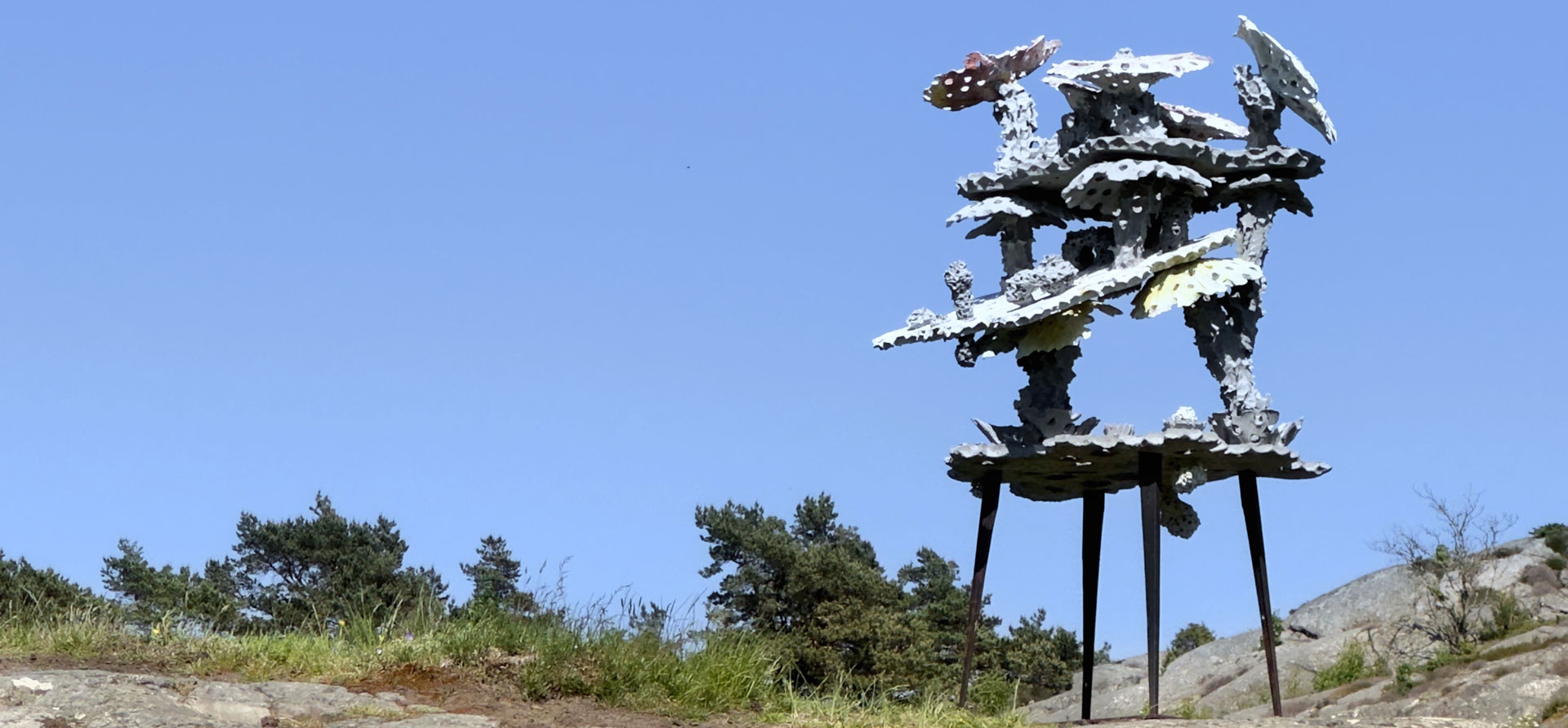 Sculpture park exhibition at Pilane on Tjörn island