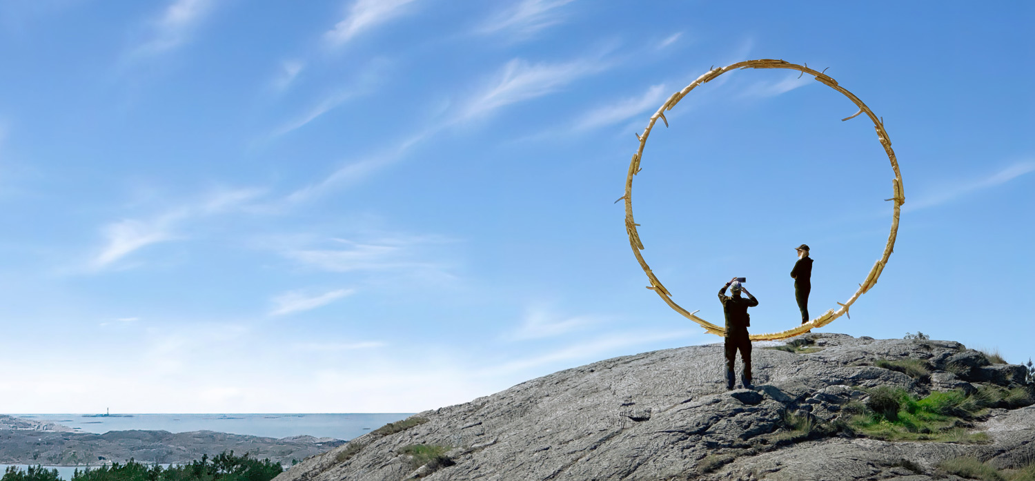 Sculpture park exhibition at Pilane on Tjörn island